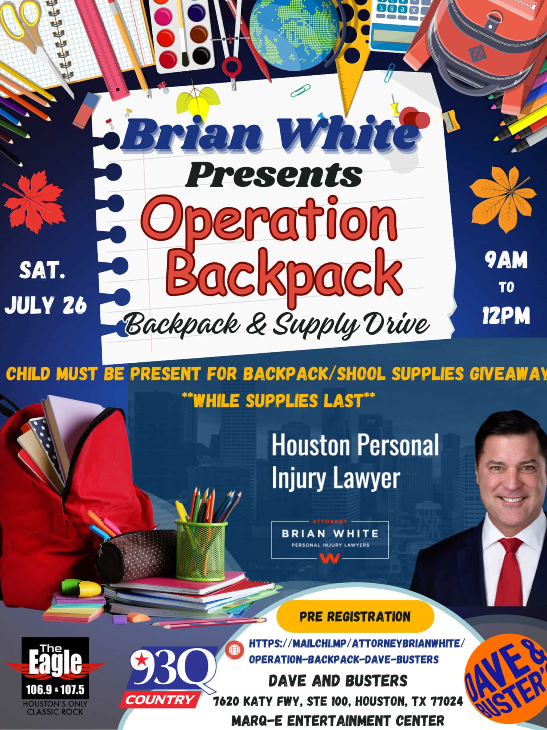 Operation Backpack & Supply Drive 2024–2025 Event - Attorney Brian ...